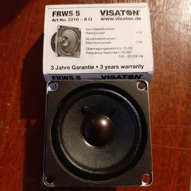 VISATON FRWS 5 2" Full Range Speaker Driver 8 Ohm, 4W RMS £8.00 - PicClick UK